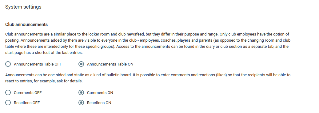 ProTrainUp - Configuration